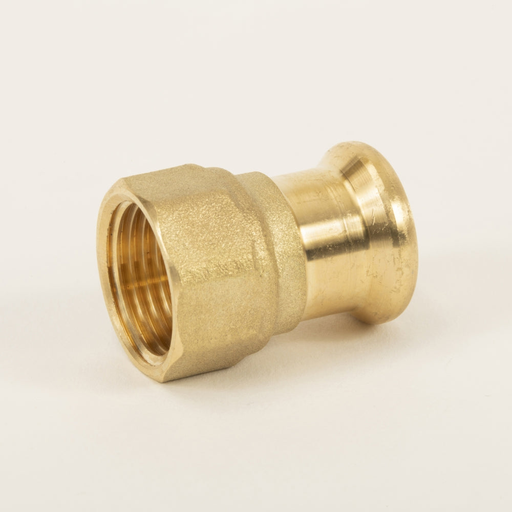 22mm x 1/2" Female Adaptor - Copper Press Fittings - 10 Pack
